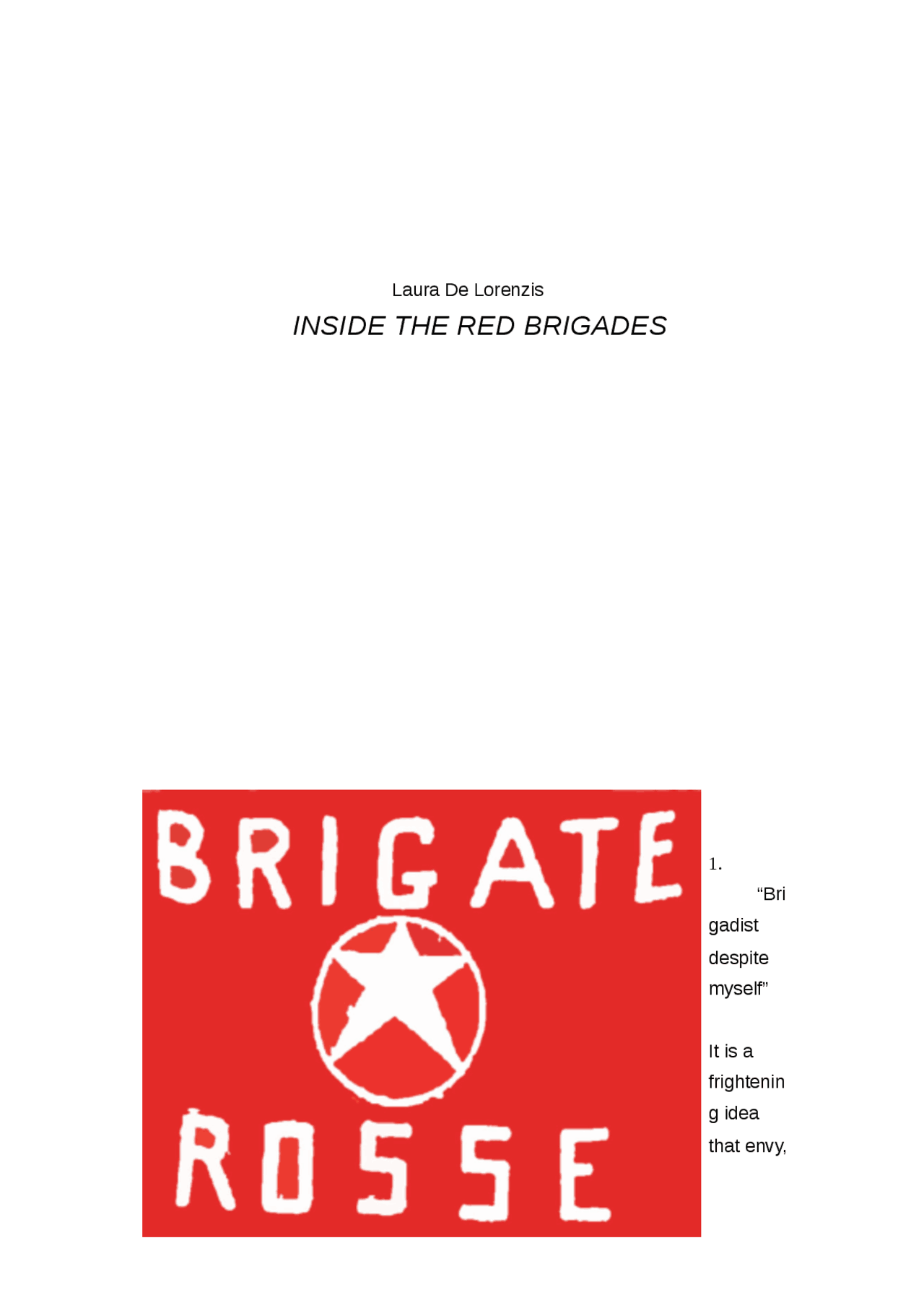 INSIDE THE RED BRIGADES - Docsity