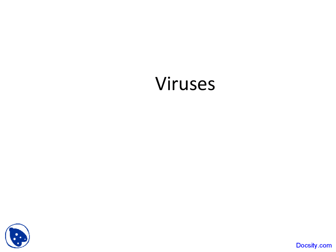 Viruses Introductory Biology Lecture Slides Docsity