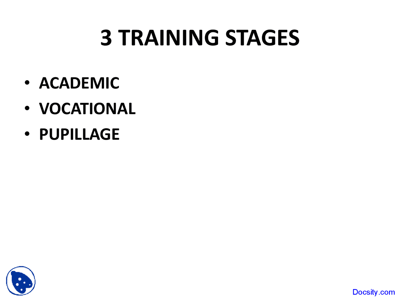 Three Training Stages Comparative Law Lecture Slides Slides Law