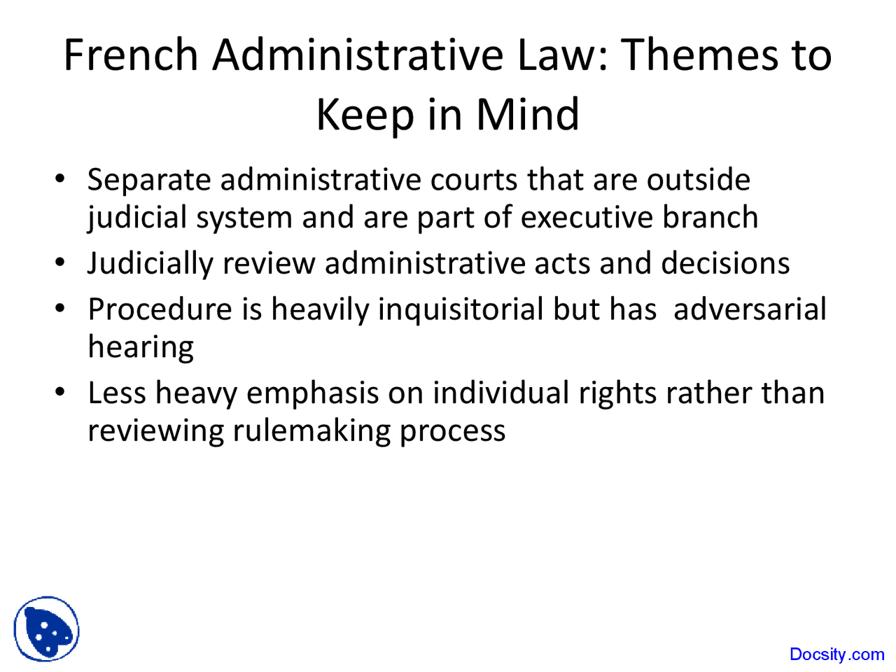 Themes Comparative Law Lecture Slides Docsity