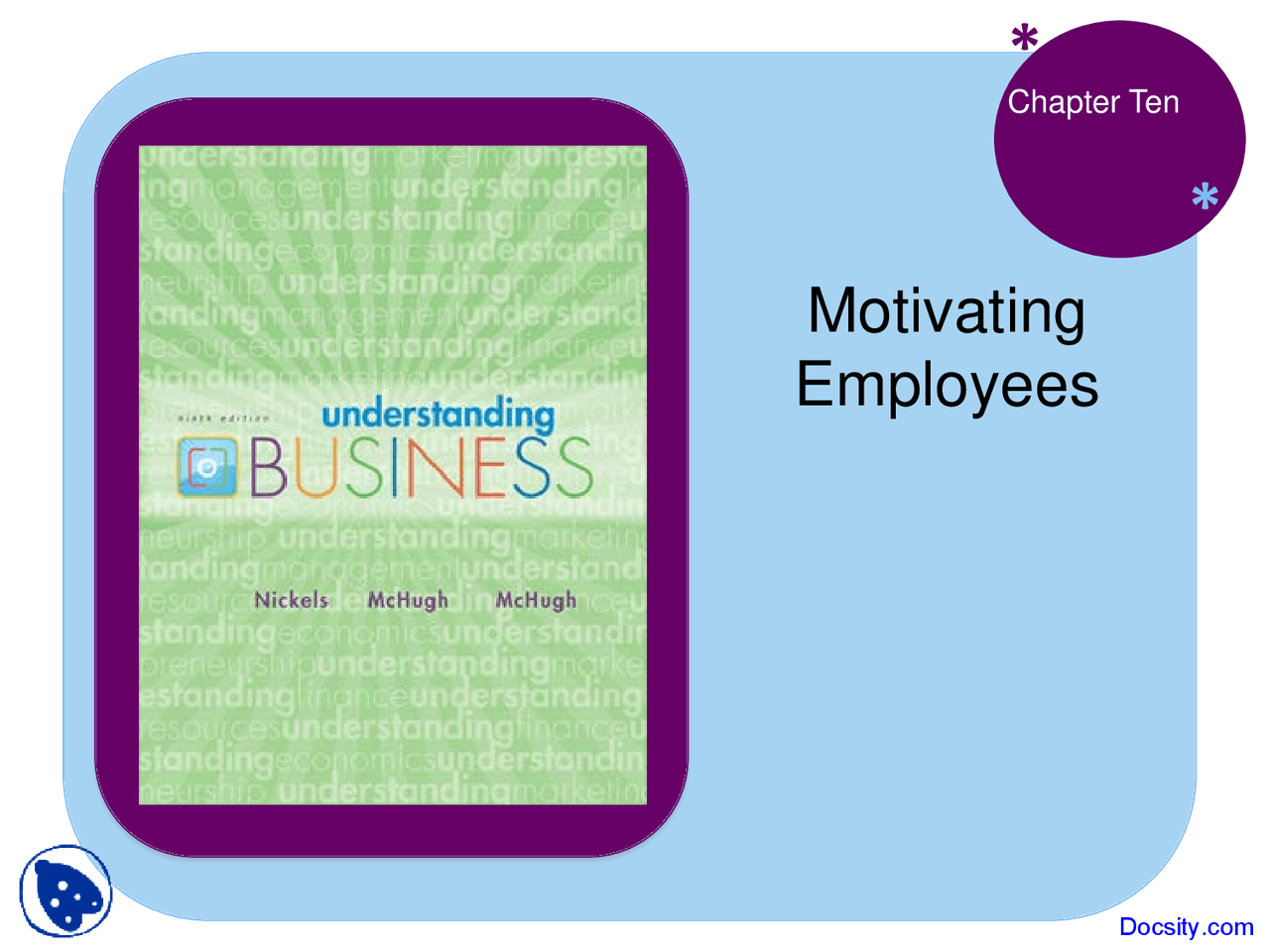 Motivating Employees Introduction To Business Lecture Slides Docsity