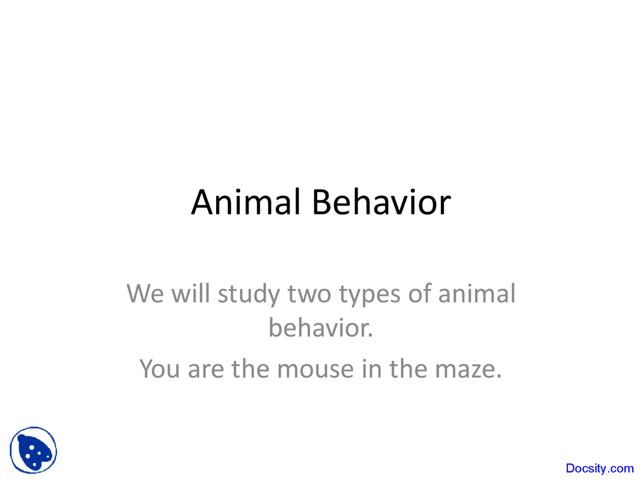 Animal Behavior: Instinctive vs. Learned Behavior | Slides Biology ...