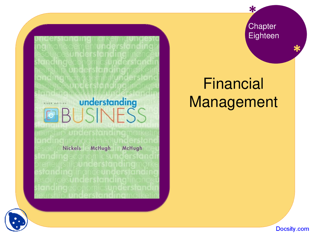 Financial Management Introduction To Business Lecture Slides Docsity