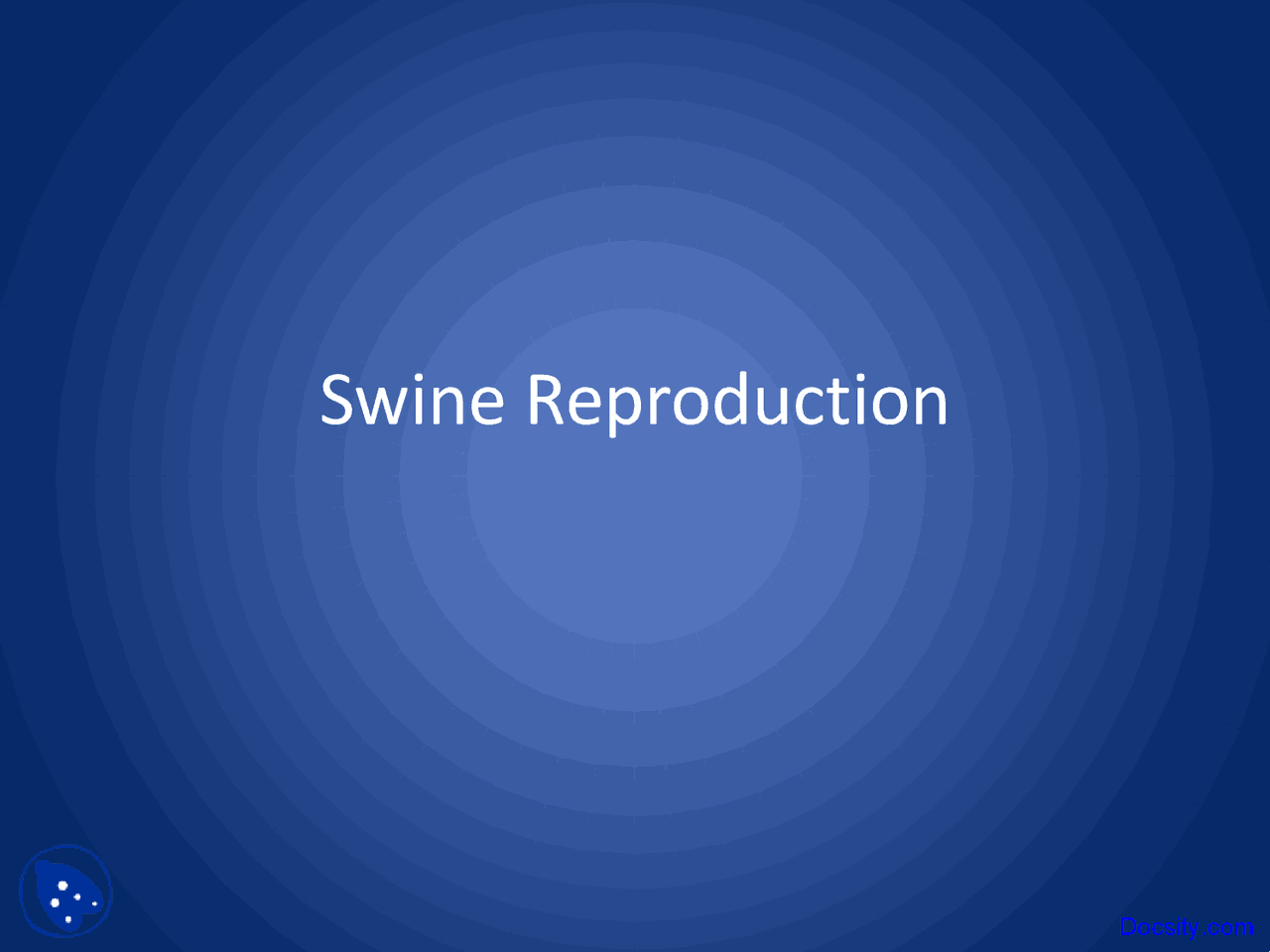 Reproduction of Swine - Animal Science - Lecture Slides | Slides ...
