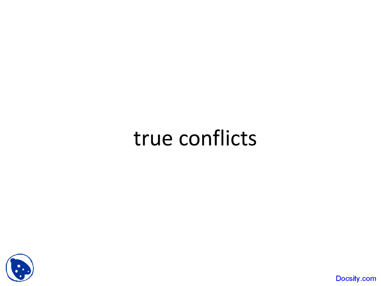 True Conflicts Conflict Of Laws Lecture Slides Docsity