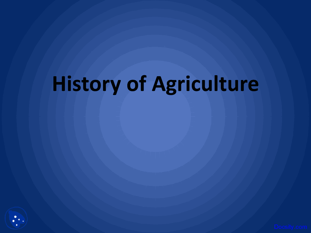 History of Agriculture - General Agriculture - Lecture Slides | Slides ...