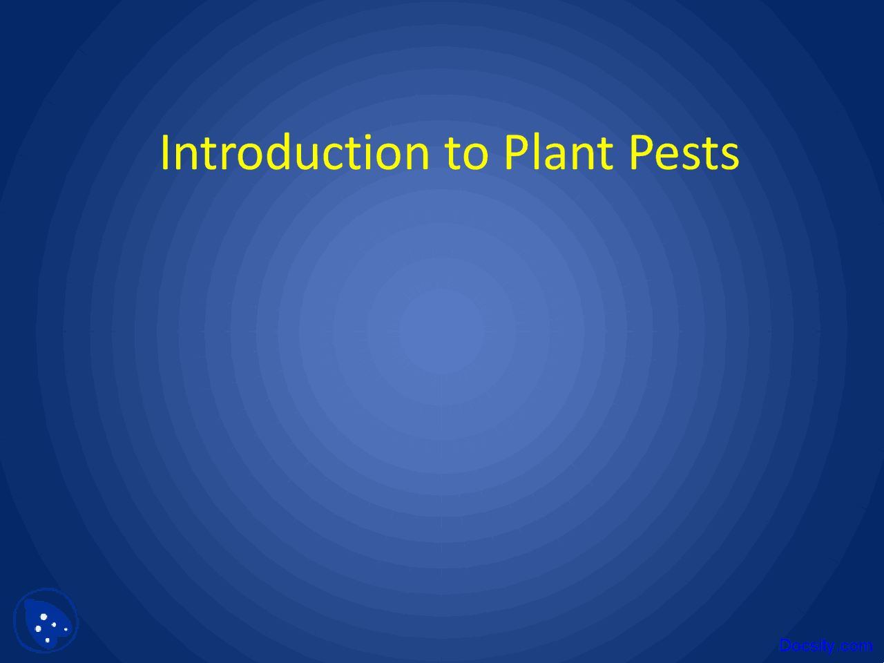 Introduction To Plant Pests Pest Management Horticulture Lecture