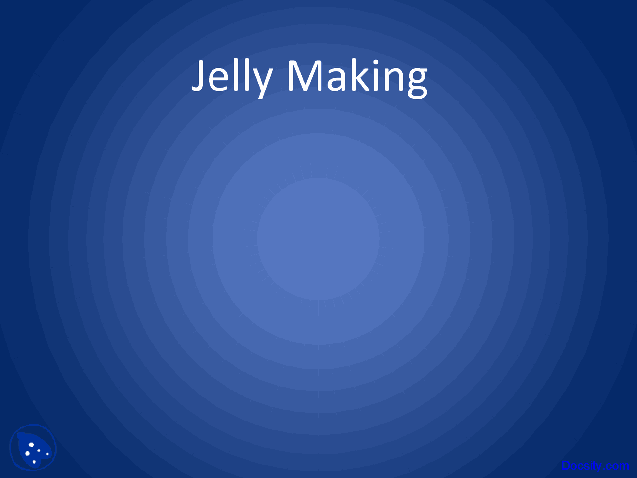 Jelly Making - Food Science - Lecture Slides | Slides Botany and ...