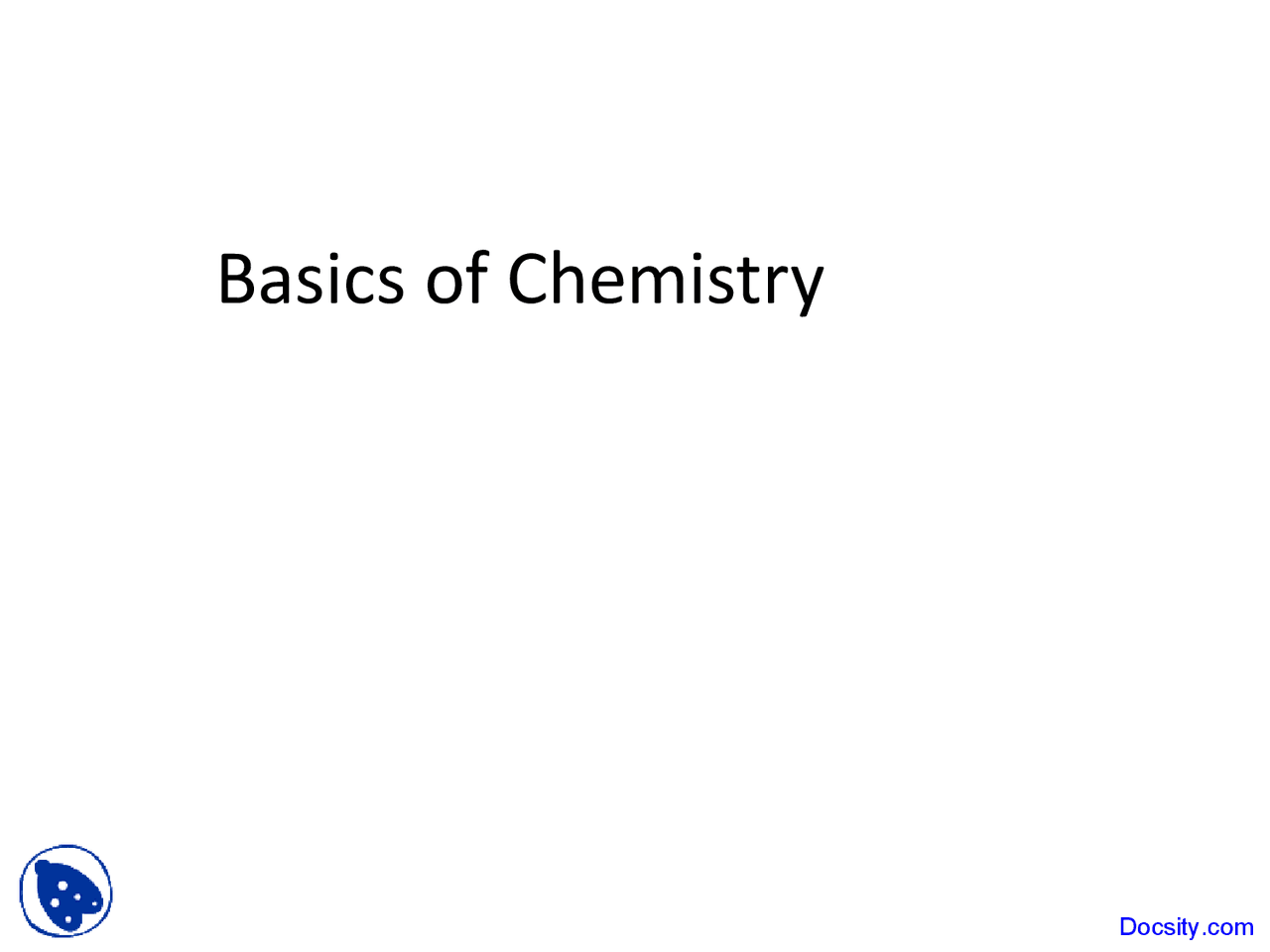 Basics of Chemistry - Applied Biology - Lecture Slides | Slides Biology ...