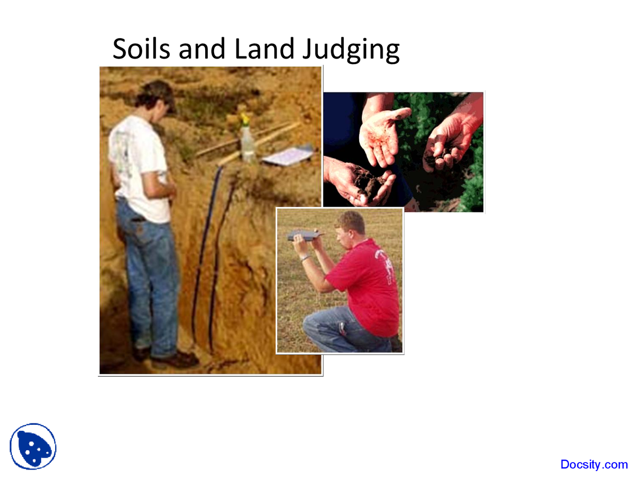 Soils and Land Judging - Crop and Soil Science - Lecture Slides - Docsity
