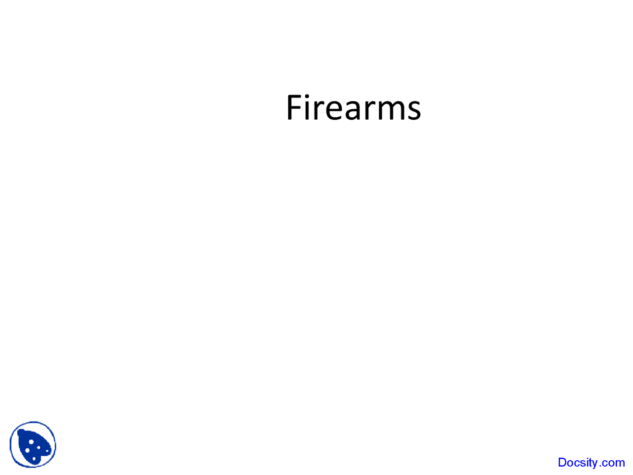 Firearms Forestry Natural Resources And Wildlife Lecture Slides