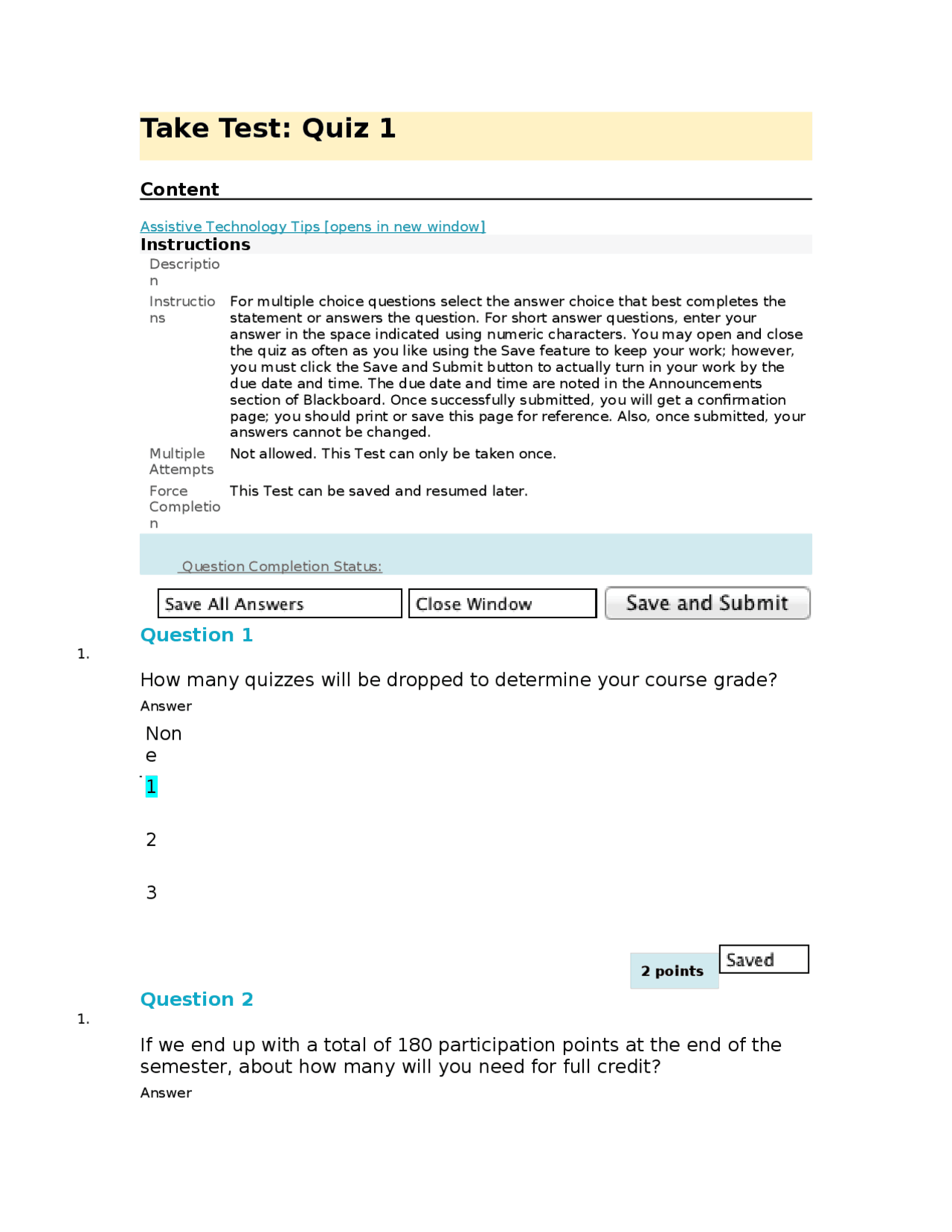 Sample Quiz 1 With Answer Key Foundations Of Accounting Acc 310f