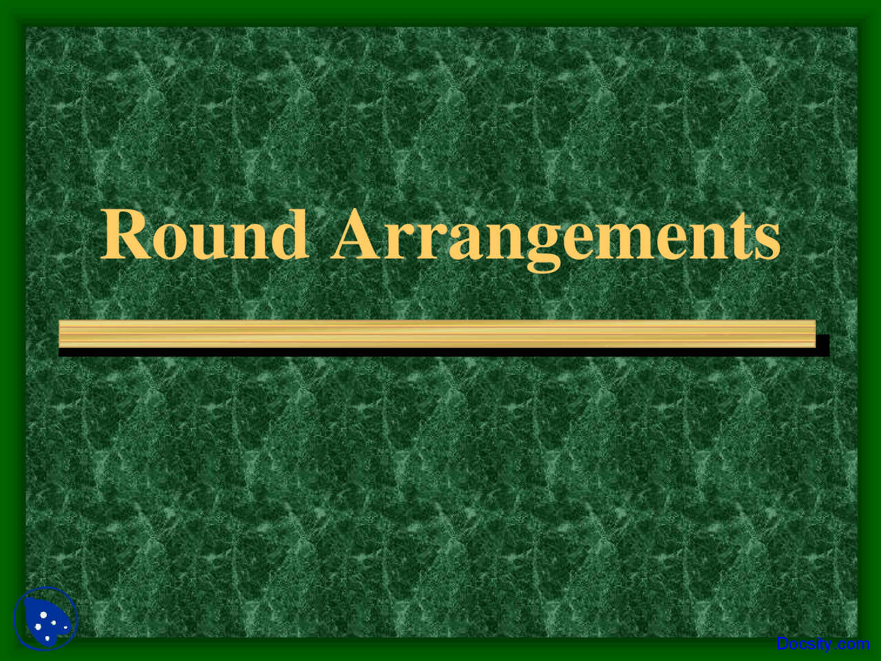 Round Arrangements Horticulture Lecture Slides Docsity