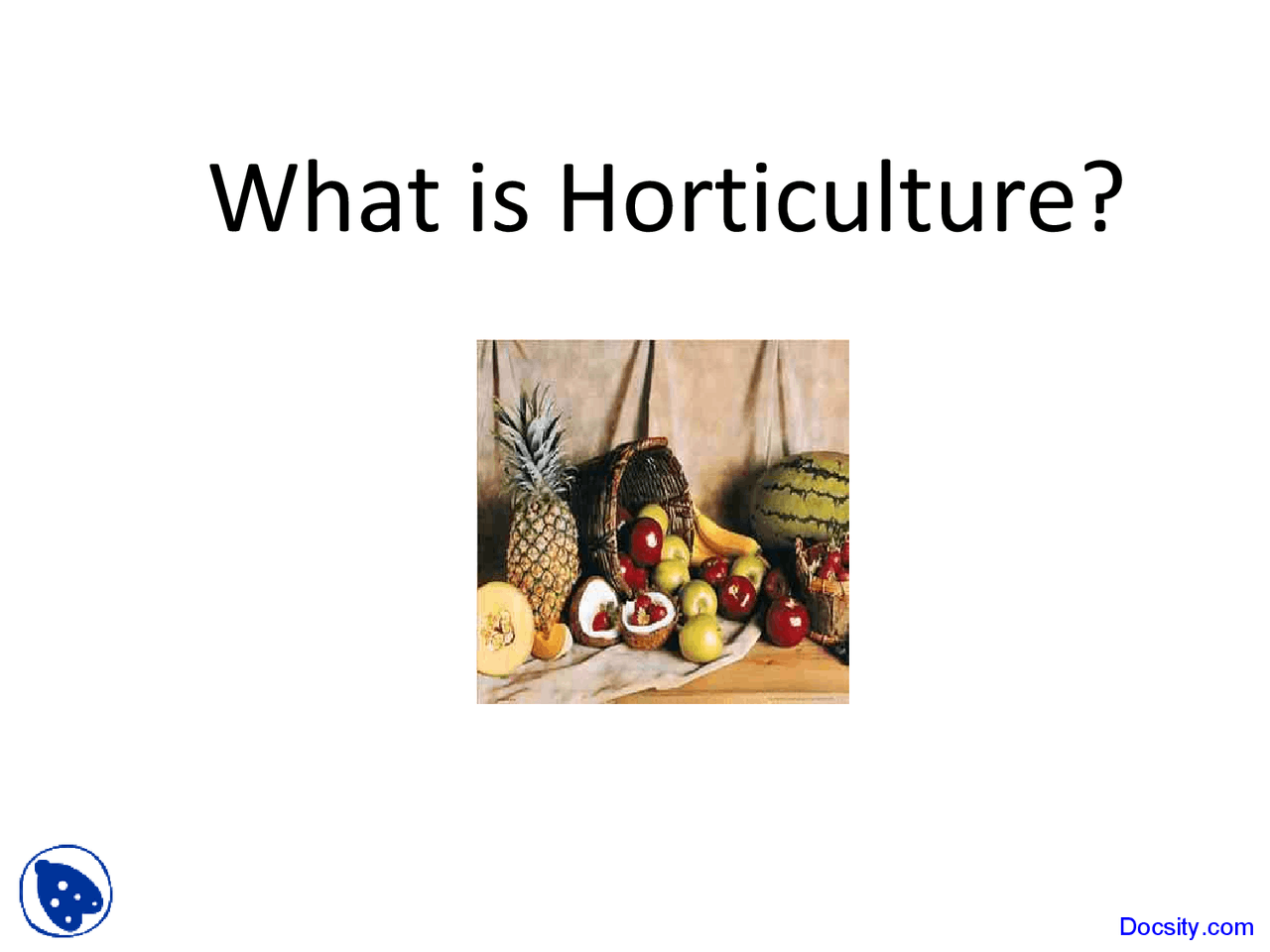 What Is Horticulture Horticulture Lecture Slides Docsity
