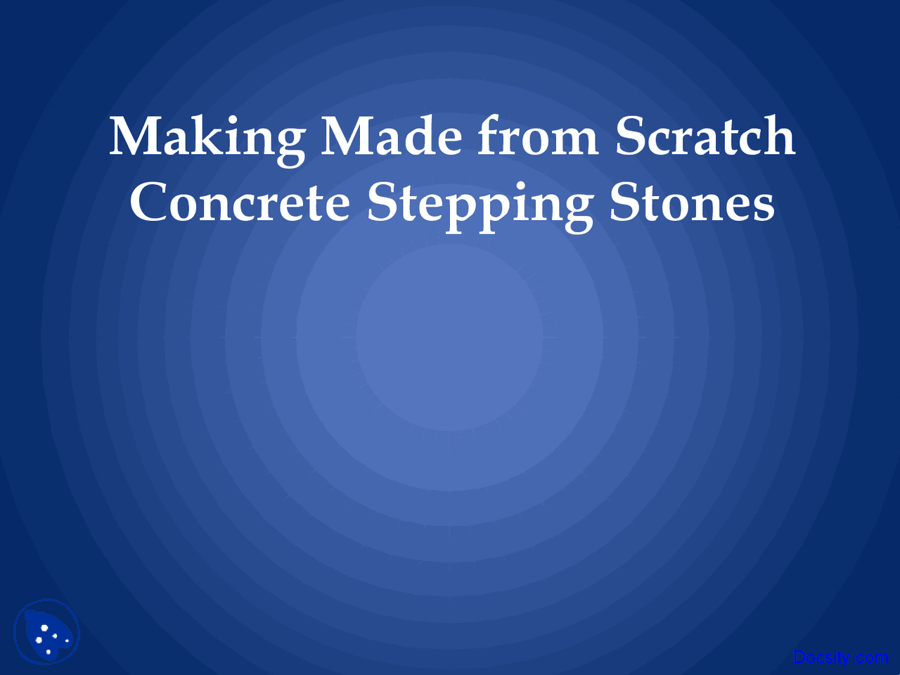 Scratch Concrete Stepping Stones Landscape Horticulture Lecture Slides Docsity