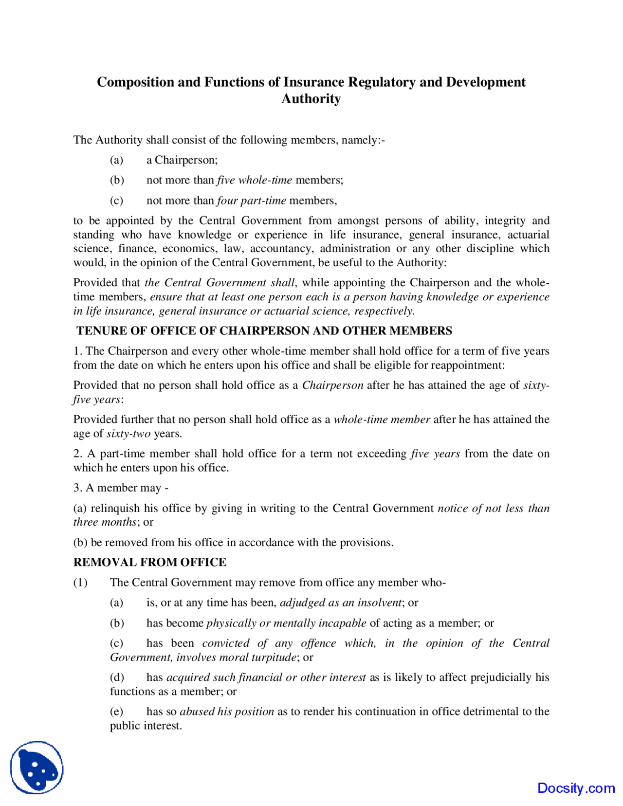 Composition And Functions Insurrance Lecture Notes Docsity