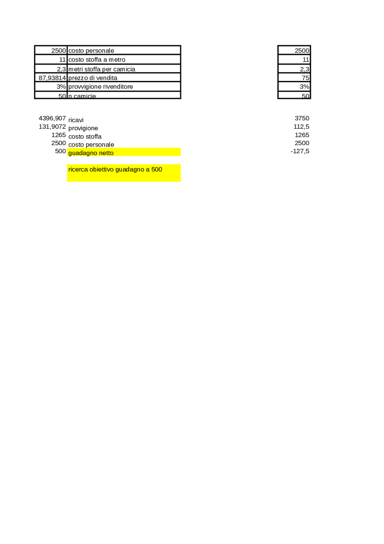 Svolgimento Esercitazione 5 Excel Docsity