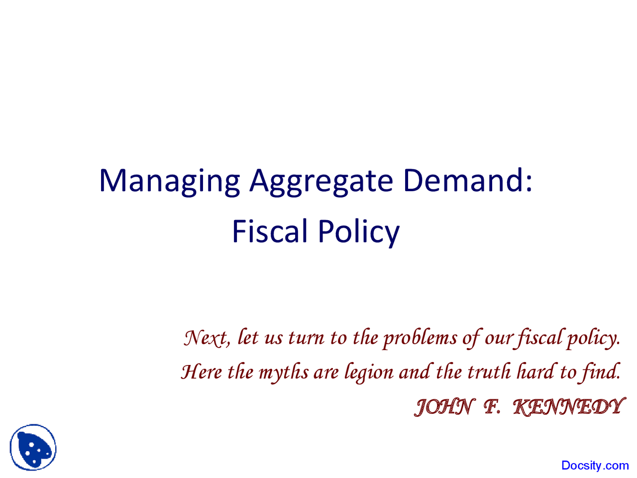 Managing Aggregate Demand, Manegerial Economics - Economics - Lecture Slides | Slides Managerial ...