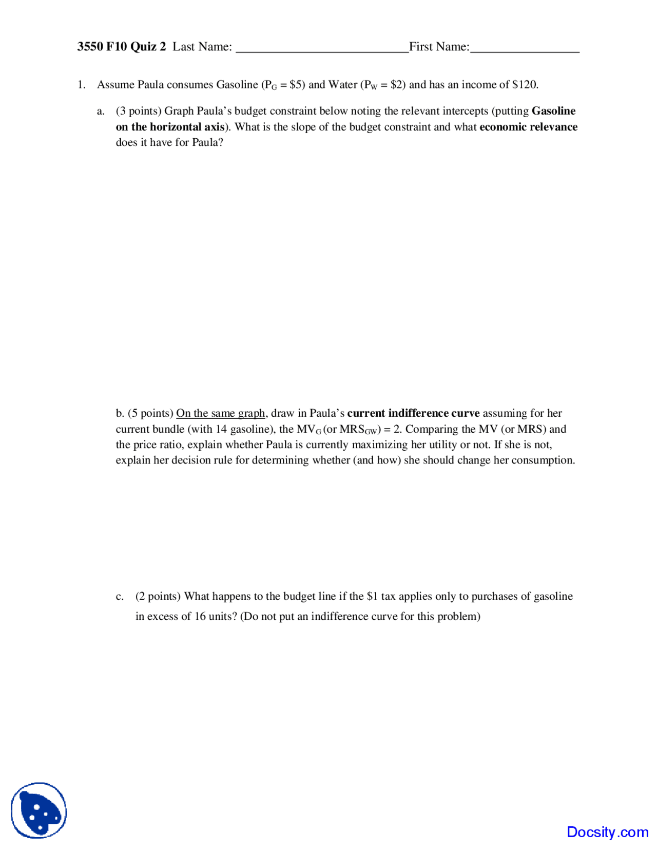 Behavior Of Consumers Intermediate Microeconomics Economics Quiz
