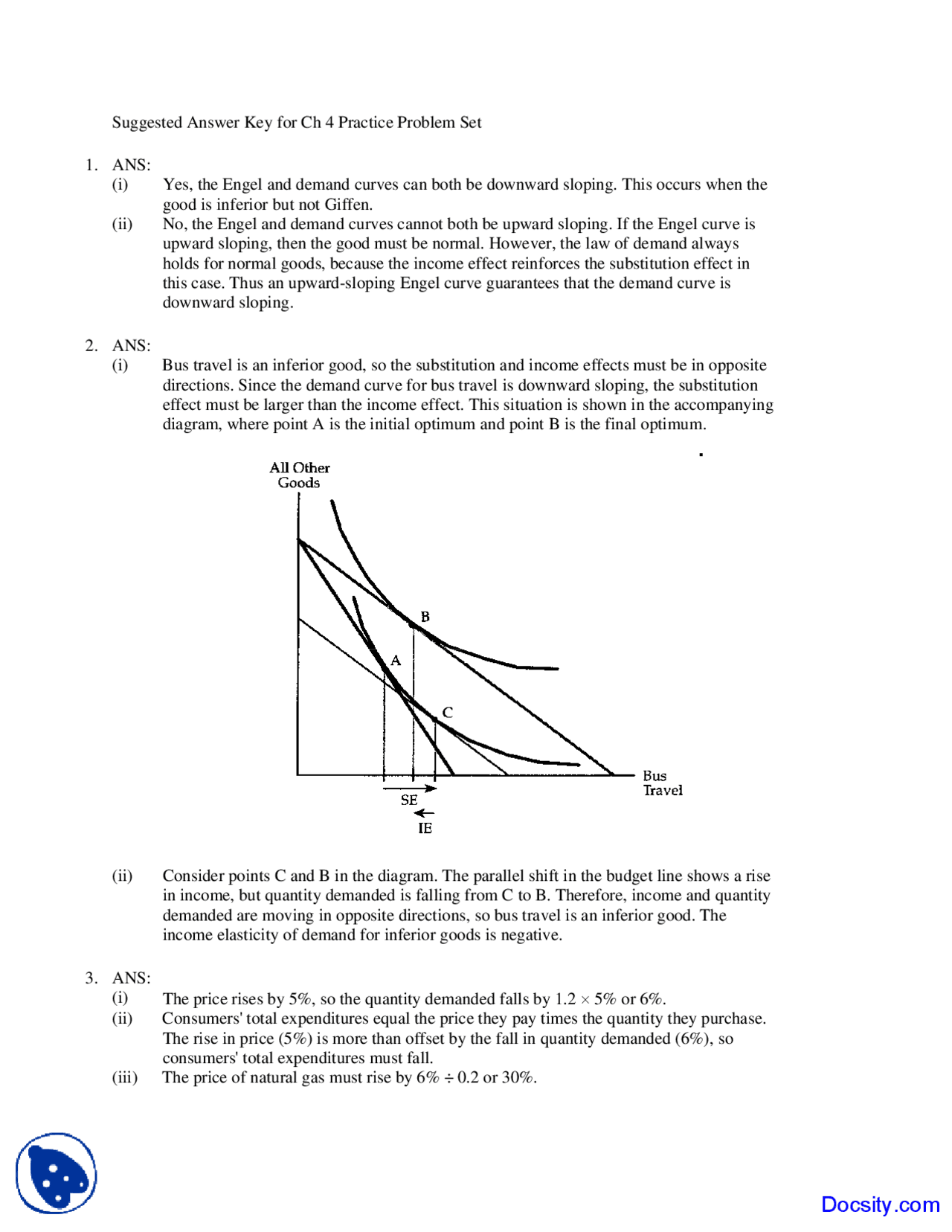 Consumers in the Marketplace, Intermediate Microeconomics - Economics - Solved Quiz - Docsity