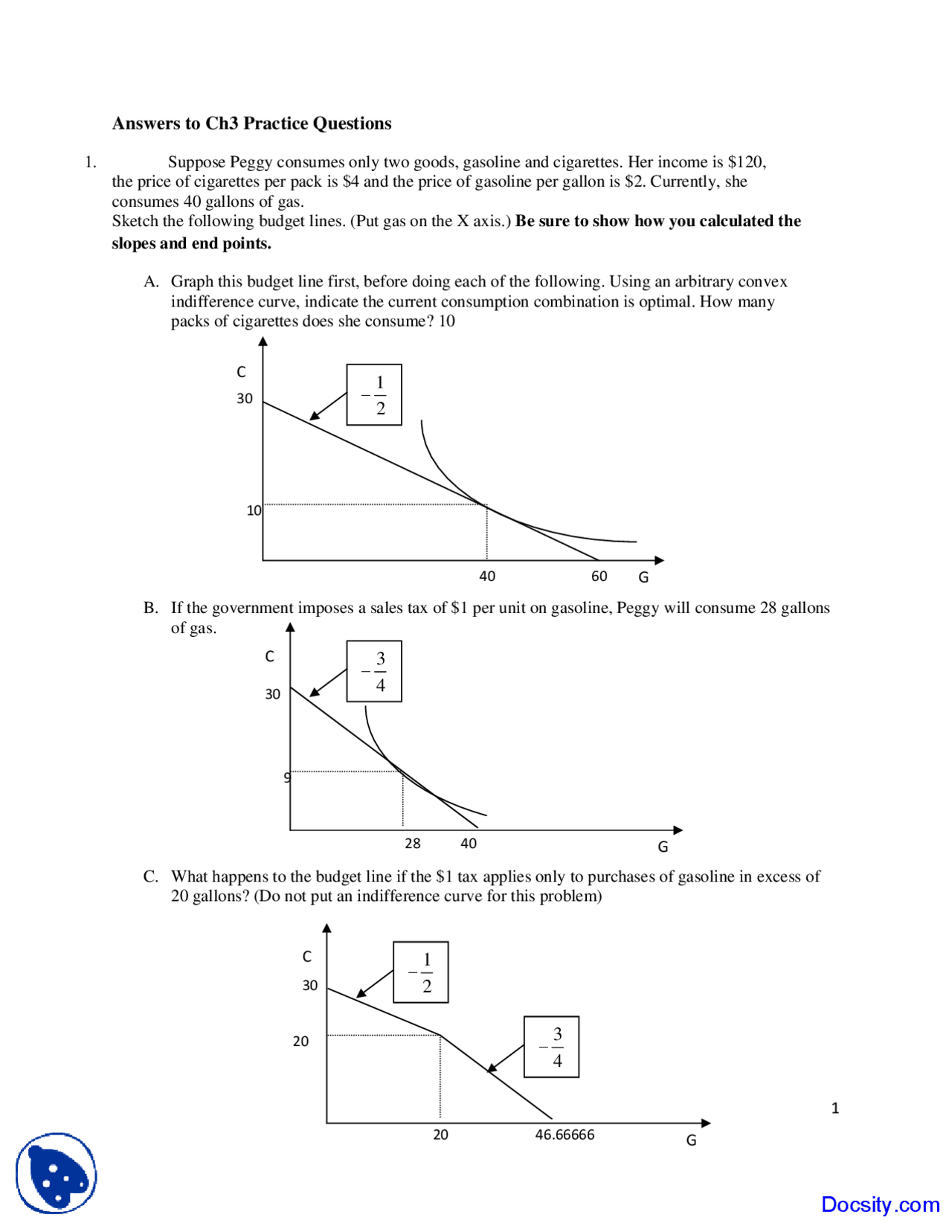 Behavior of Consumers, Intermediate Microeconomics - Economics - Solved Quiz - Docsity