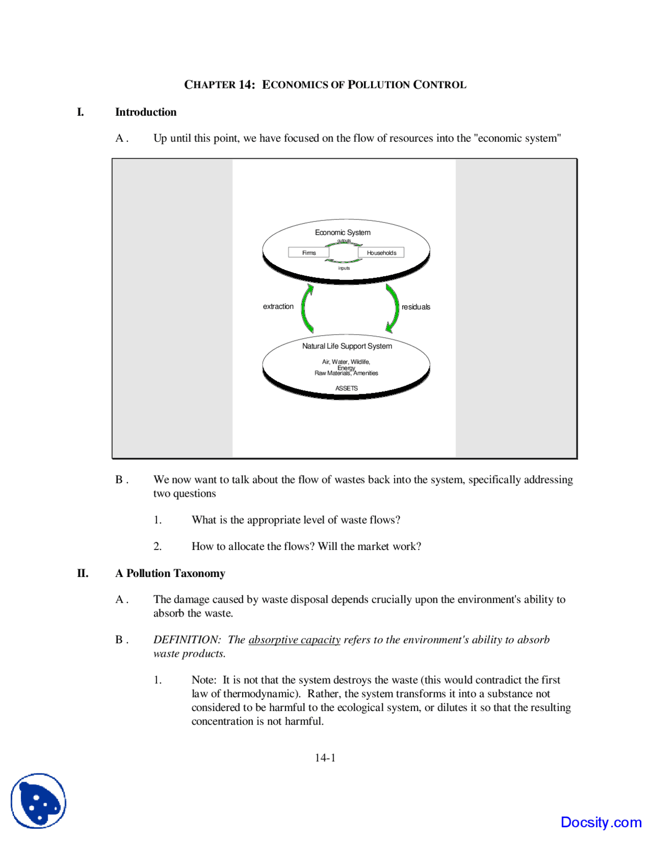 Economics of Pollution Control, Introduction to Economics - Economics ...