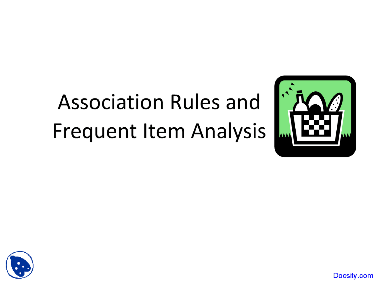 Association Rules Minning Data Lecture Slides Docsity