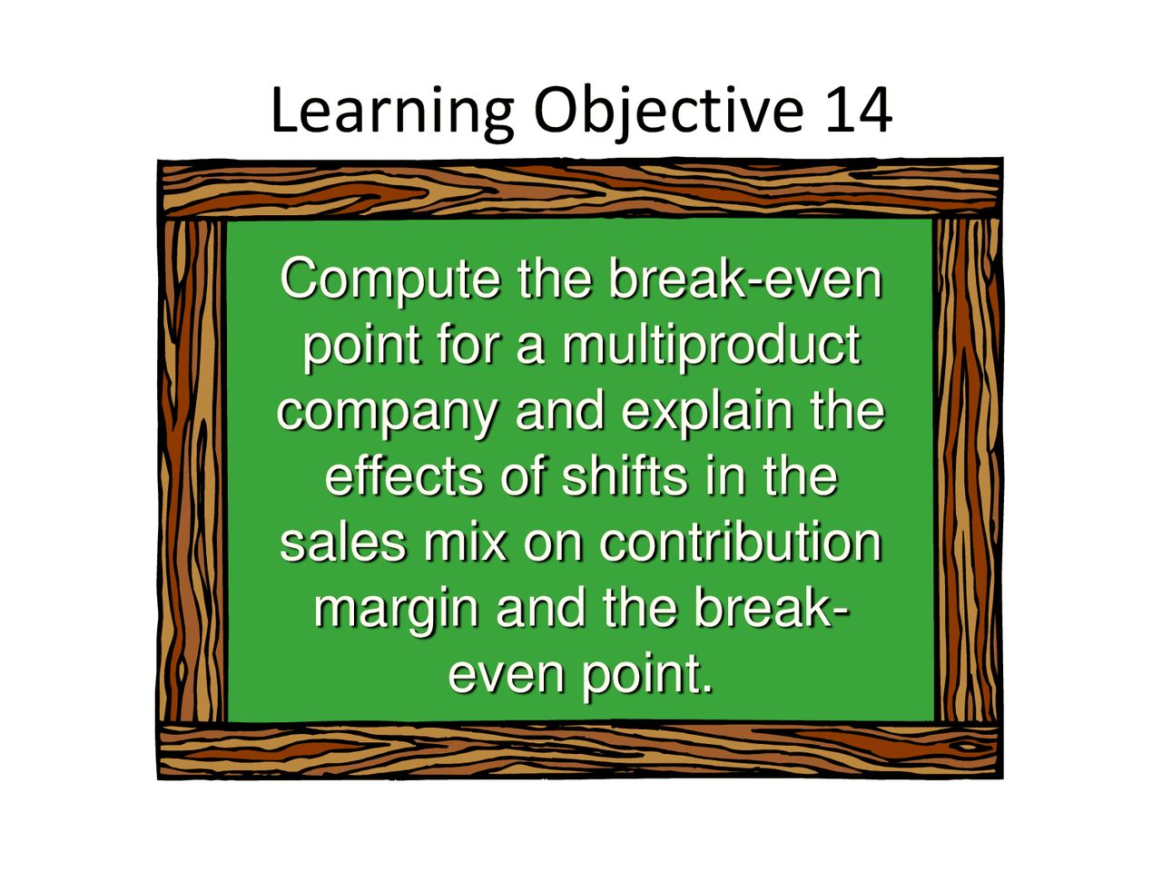 Break Even Point Managerial Accounting Lecture Slides Docsity