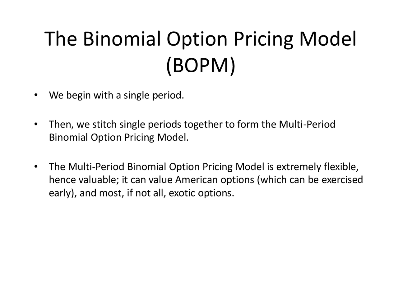 Binomial Option Pricing Model Derivatives And Risk Management