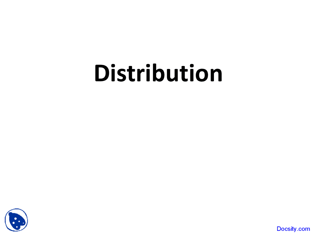 Distribution Ecological Economics Lecture Slides Docsity