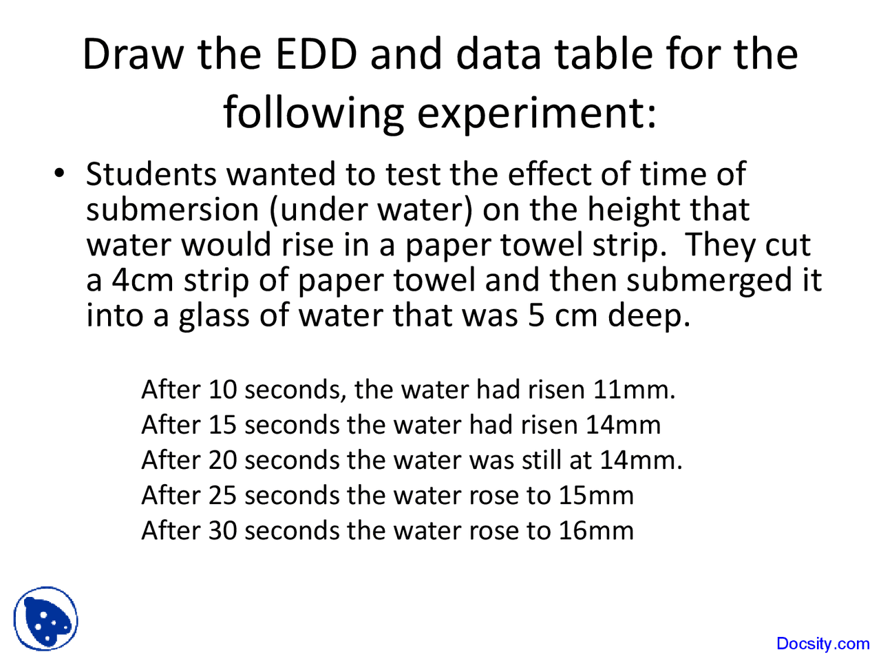 Experiment Application Of Biology Lecture Slides Docsity