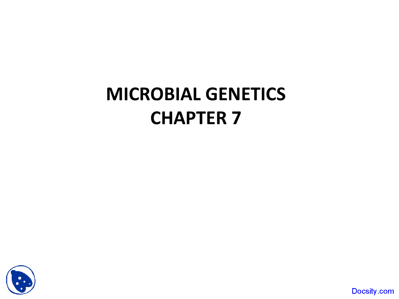 Microbial Genetics - Microbiology - Lecture Slides | Slides ...