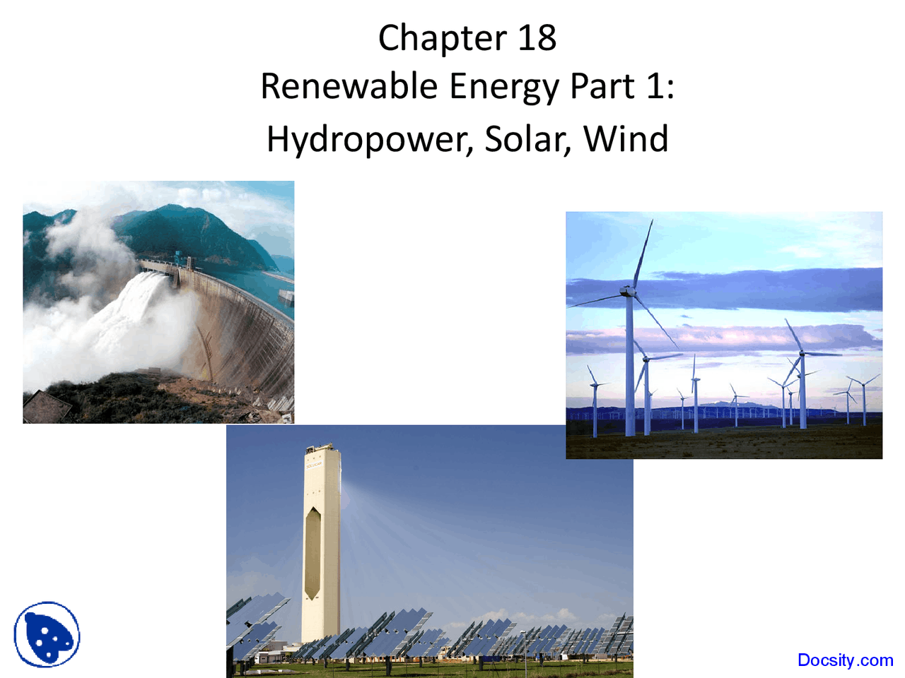 Renewable Energy One Environmental Science Lecture Slides Docsity