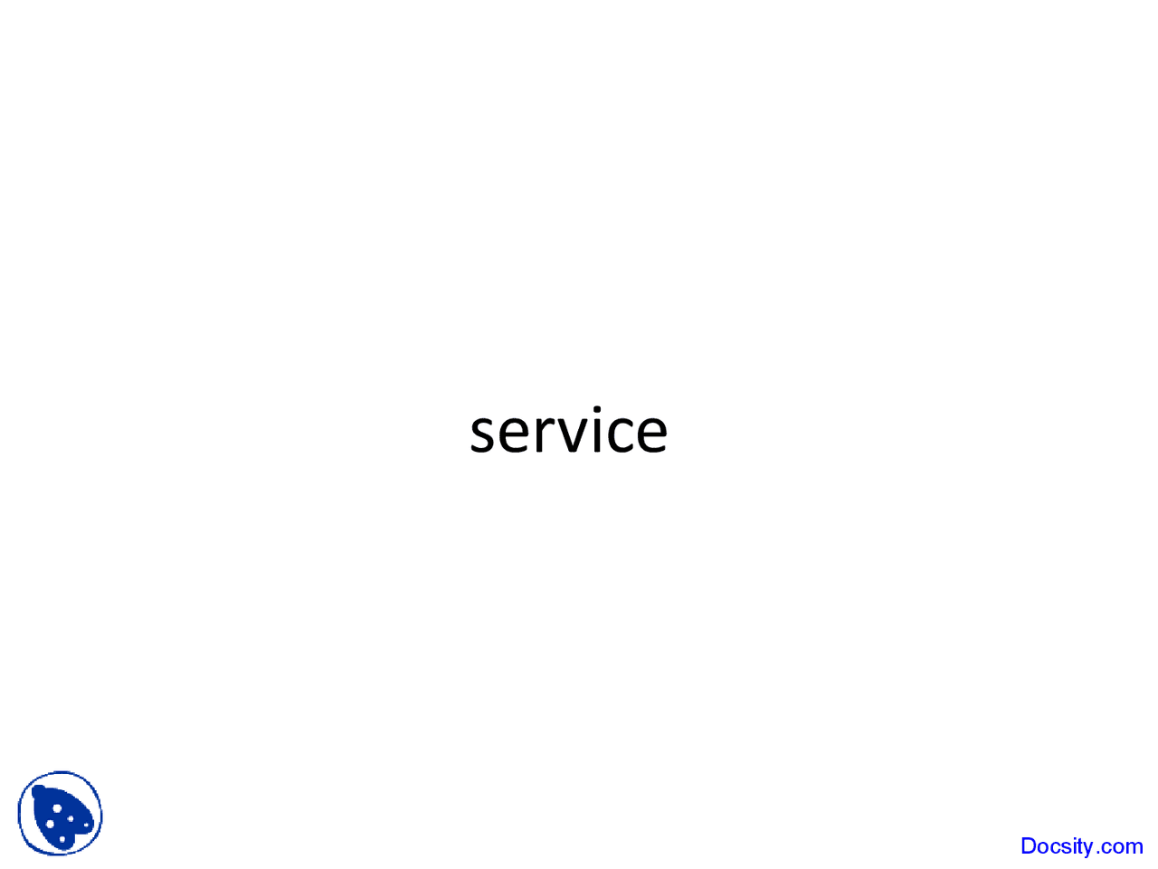 Service Civil Procedure Lecture Slides Docsity