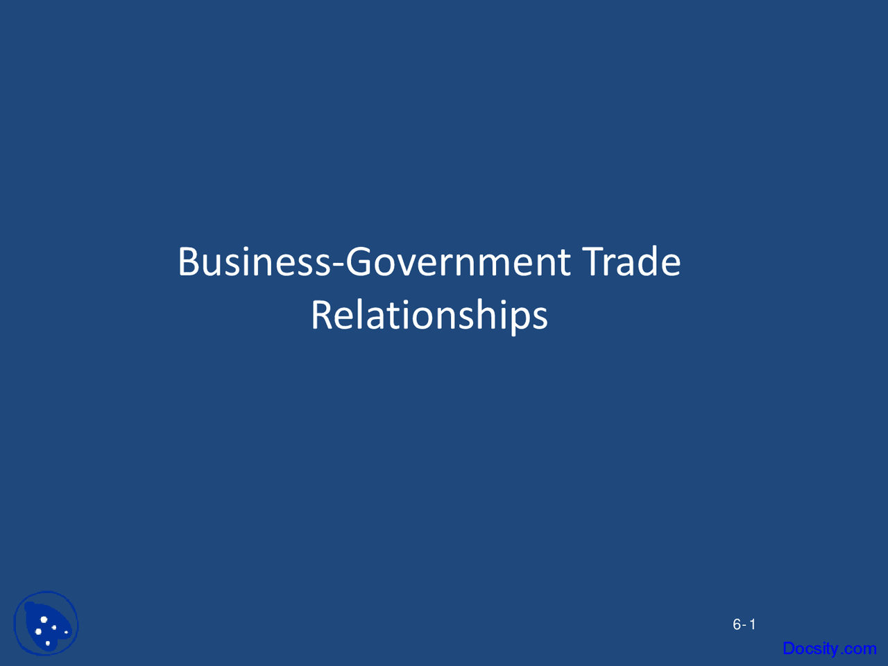 Business Government Trade Relationships - International Business ...