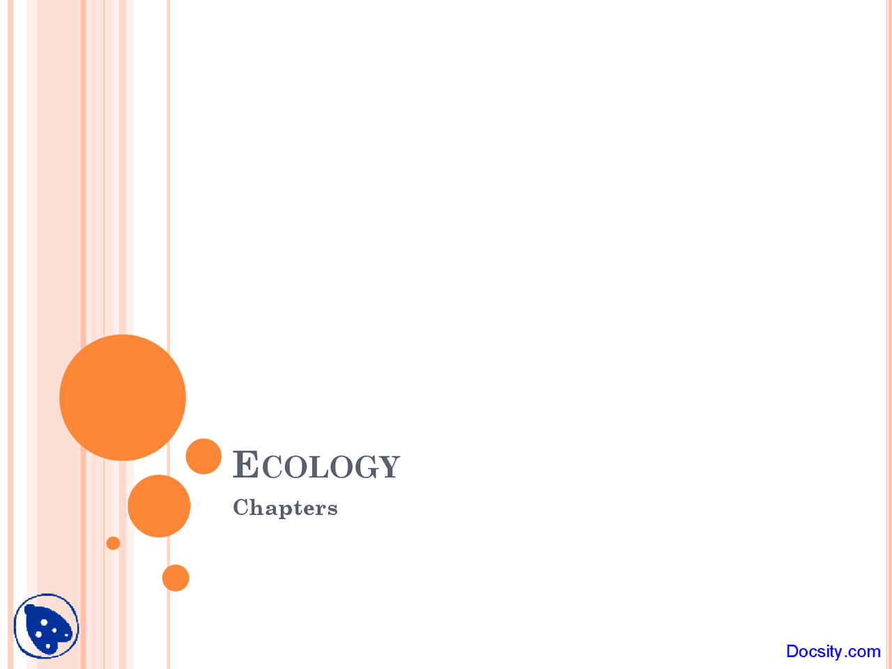 Ecology Application Of Biology Lecture Slides Docsity