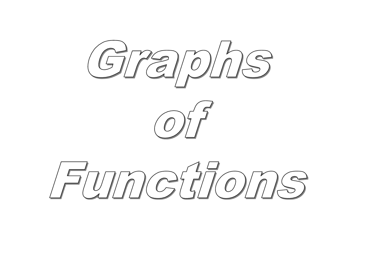 Graphs Of Functions Advanced Project Management Lecture Slides