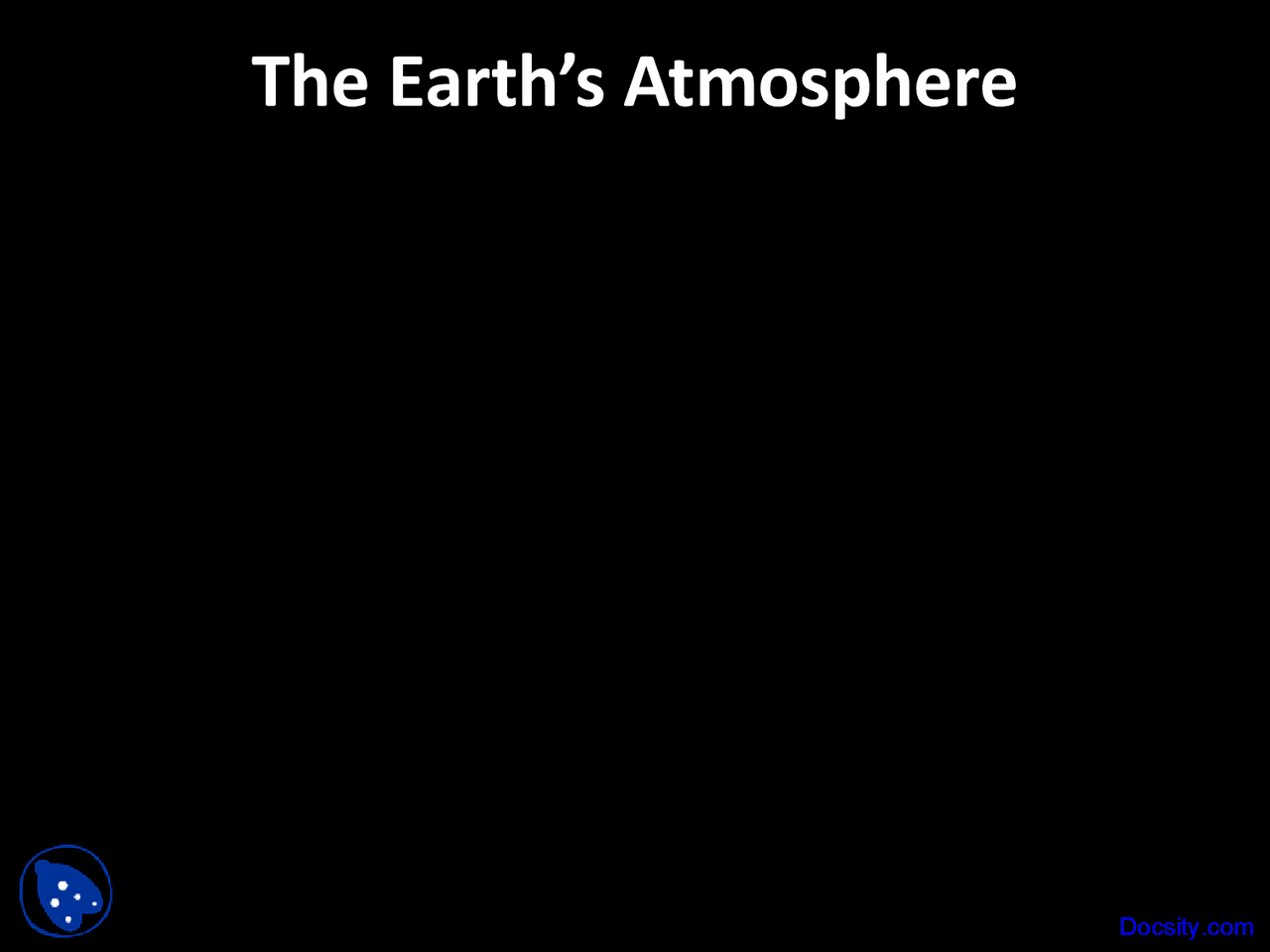 Earths Atmosphere Physical Geography Lecture Slides Docsity