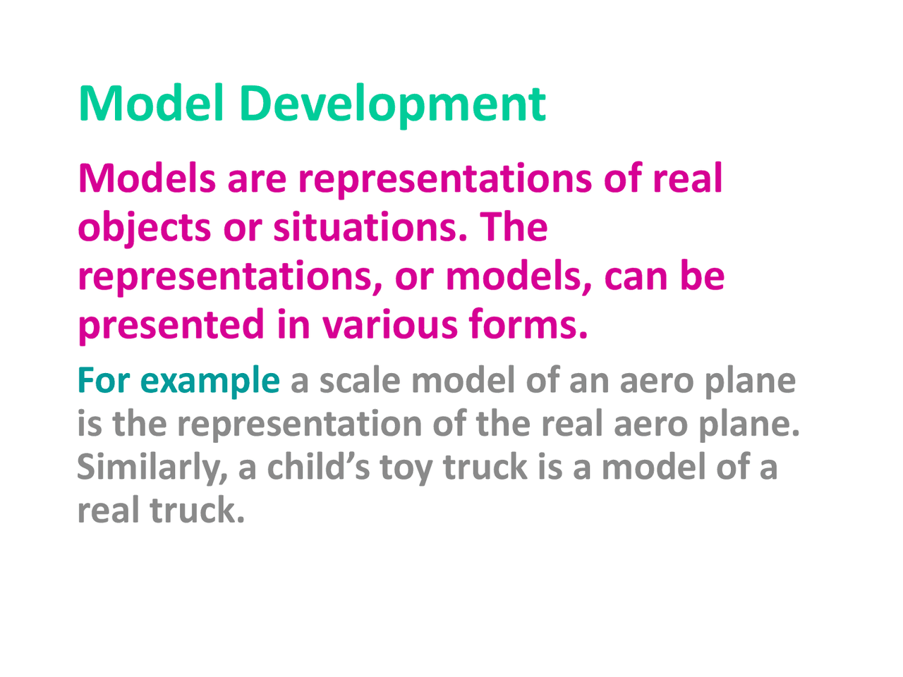 Model Development - Advanced Project Management - Lecture Slides - Docsity
