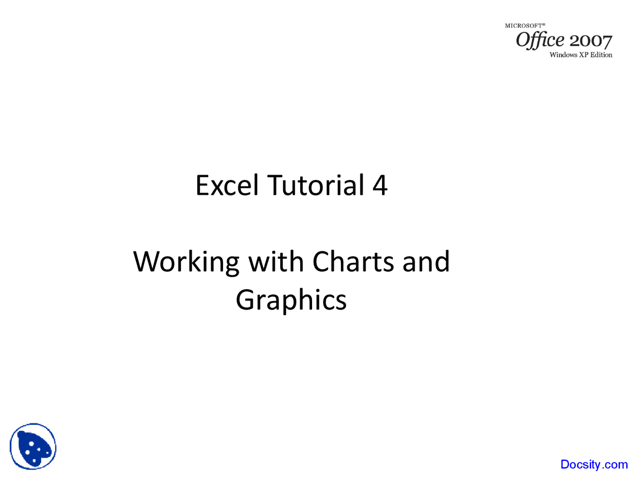 Charts And Graphics Excel Foundation Lecture Slides Docsity