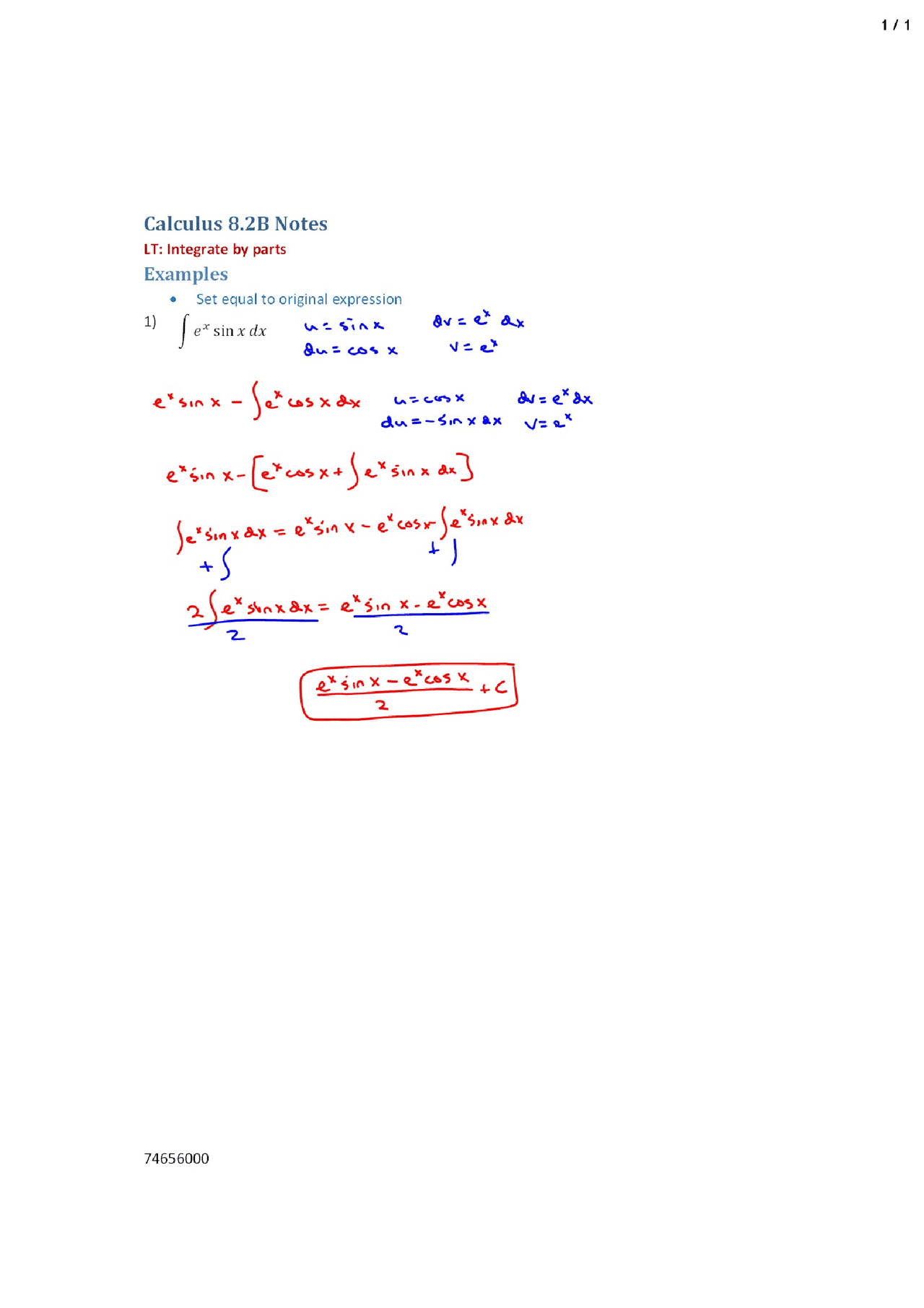 Original Expression Ap Calculus Lecture Notes Docsity