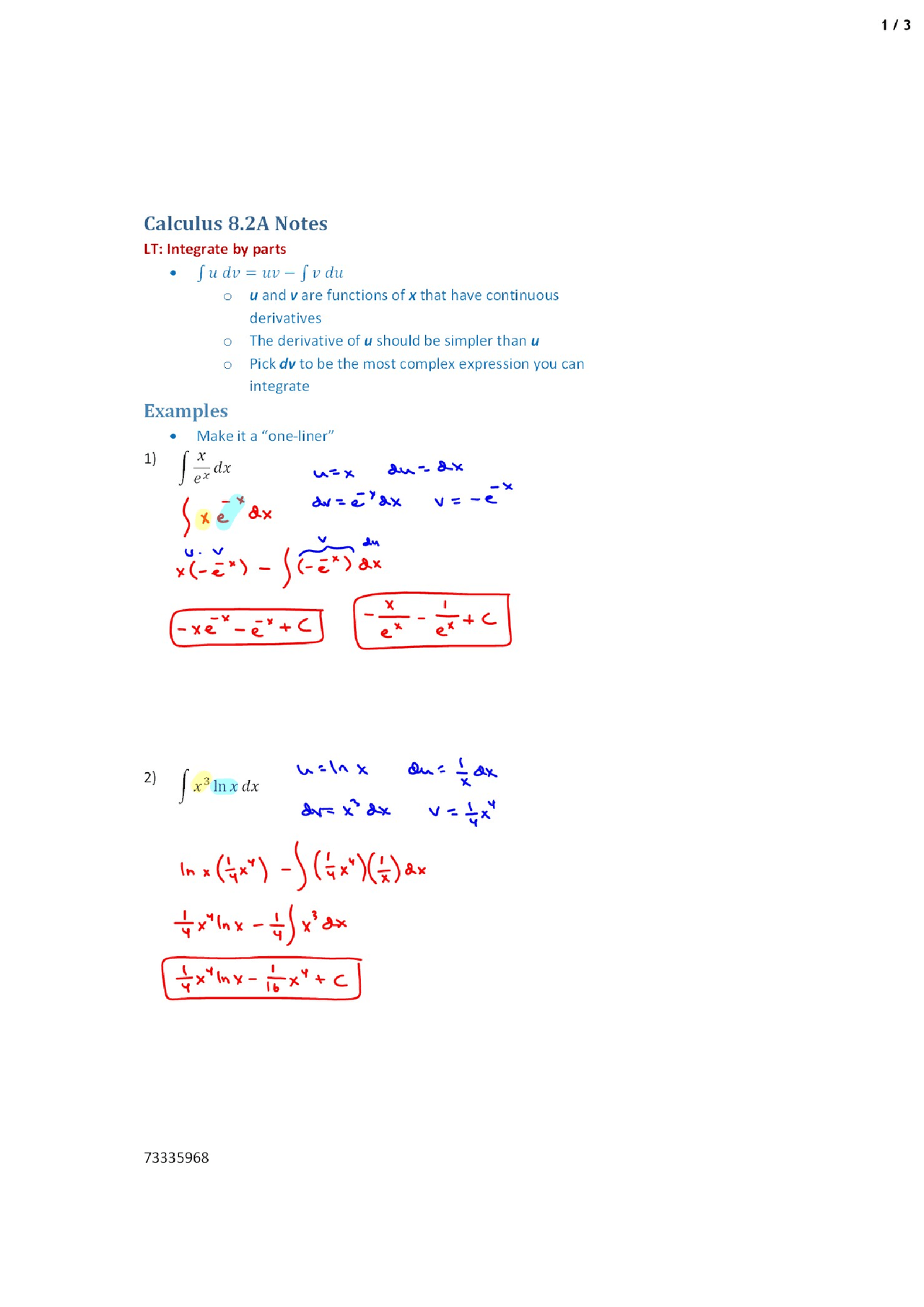 Continuous Derivatives Ap Calculus Lecture Notes Docsity