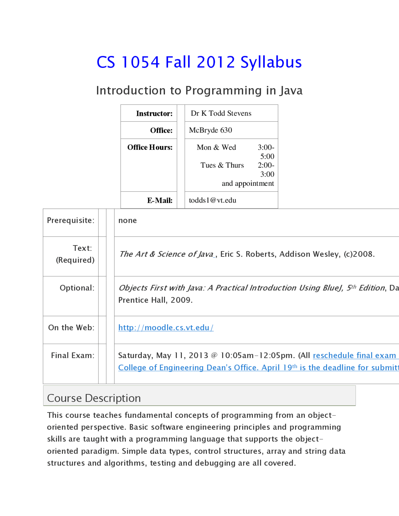 Class Materials For Introduction To Programming In Java Cs 1054 Docsity 3066