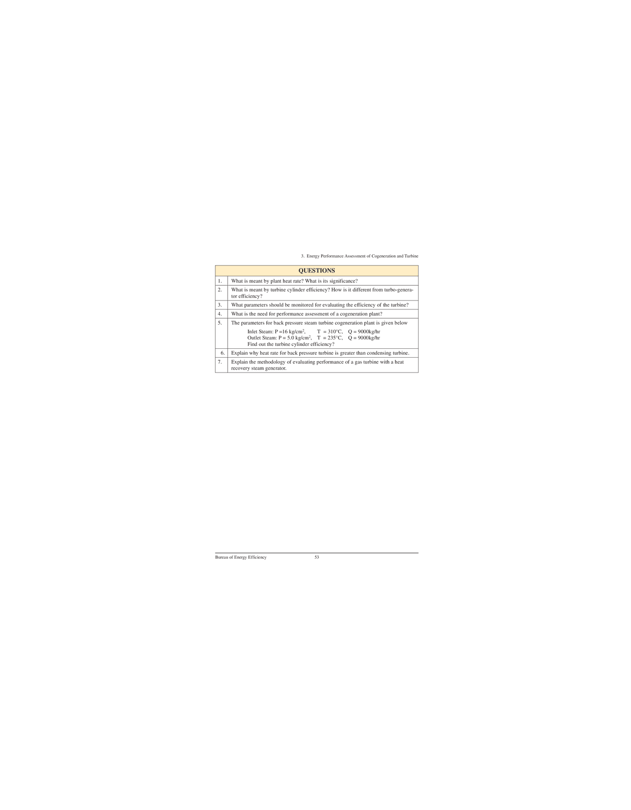 Cogeneration And Turbines Bureau Of Energy Efficiency Quiz Docsity