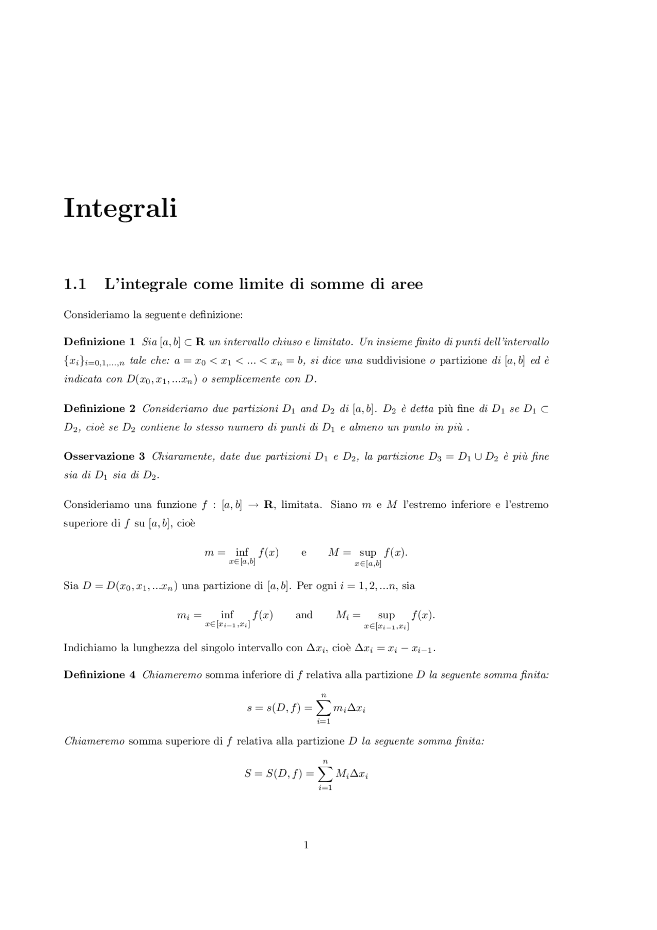 Integrali Docsity