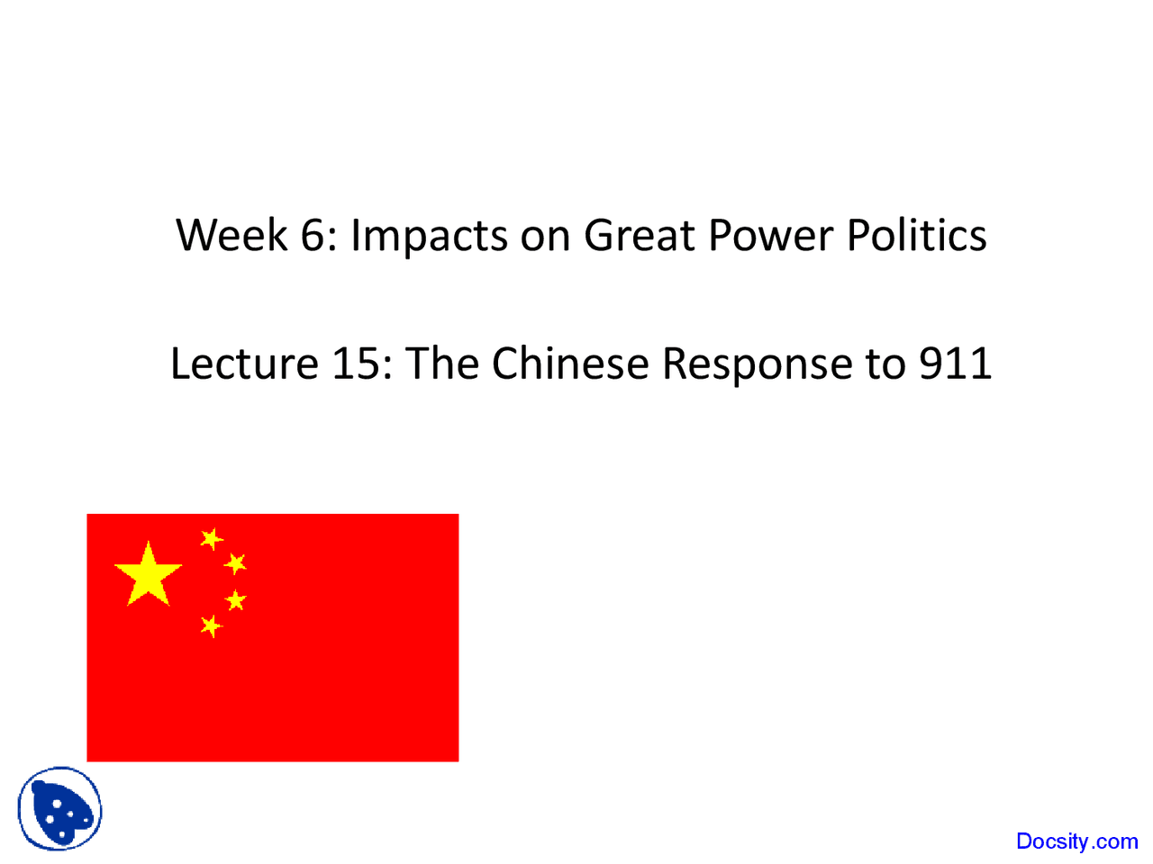 Impacts On Great Power Politics The Post World War Lecture Slides