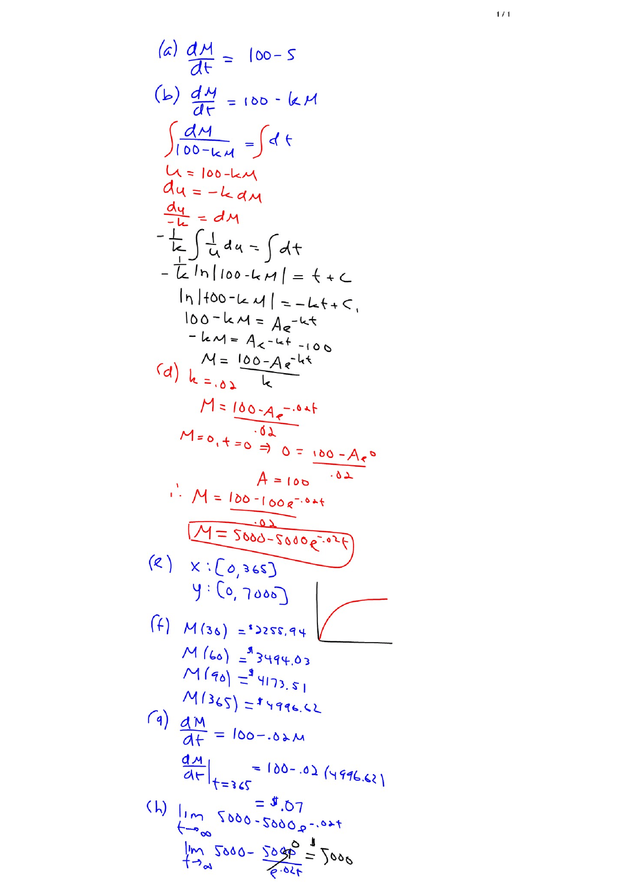 Foerster Worksheet Example - AP Calculus BC - Lecture Notes - Docsity