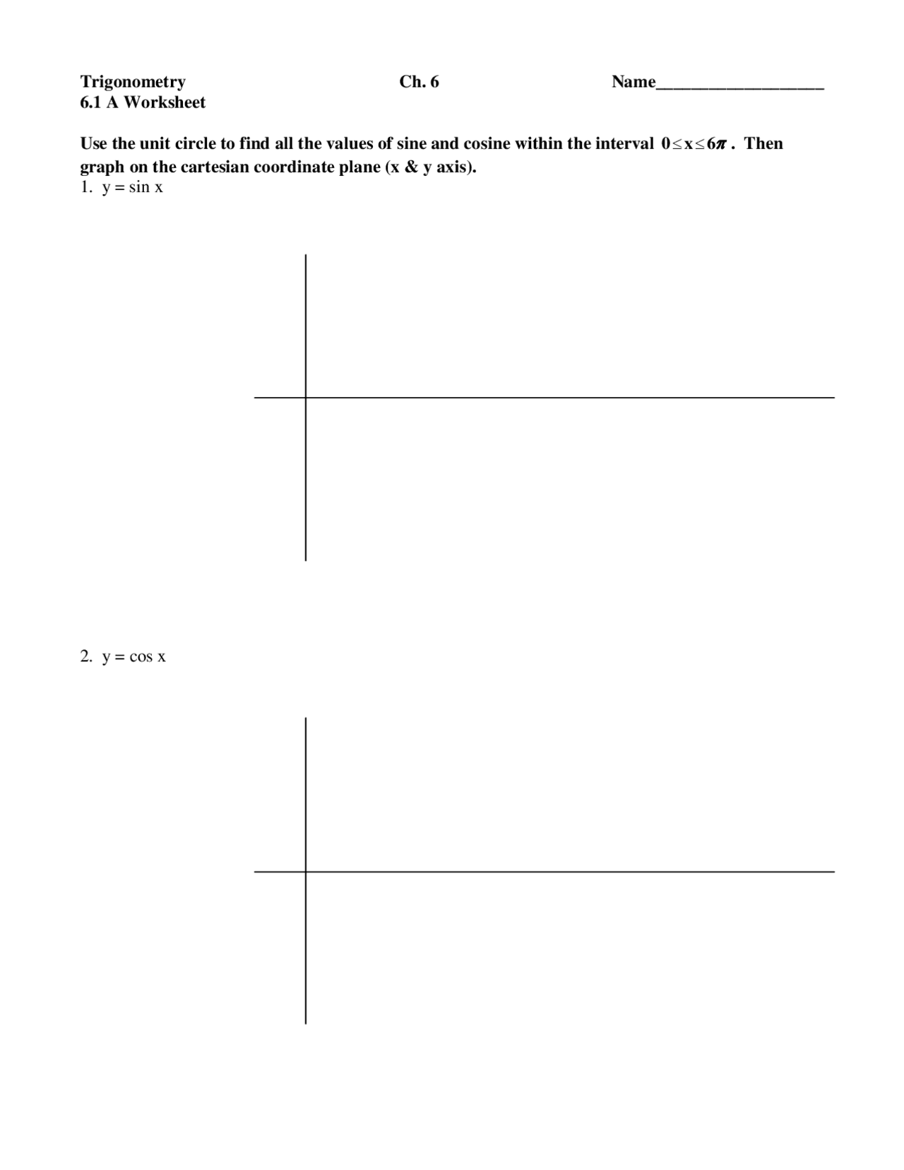 Values Of Sine And Cosine Trignometry Practice Problems Docsity