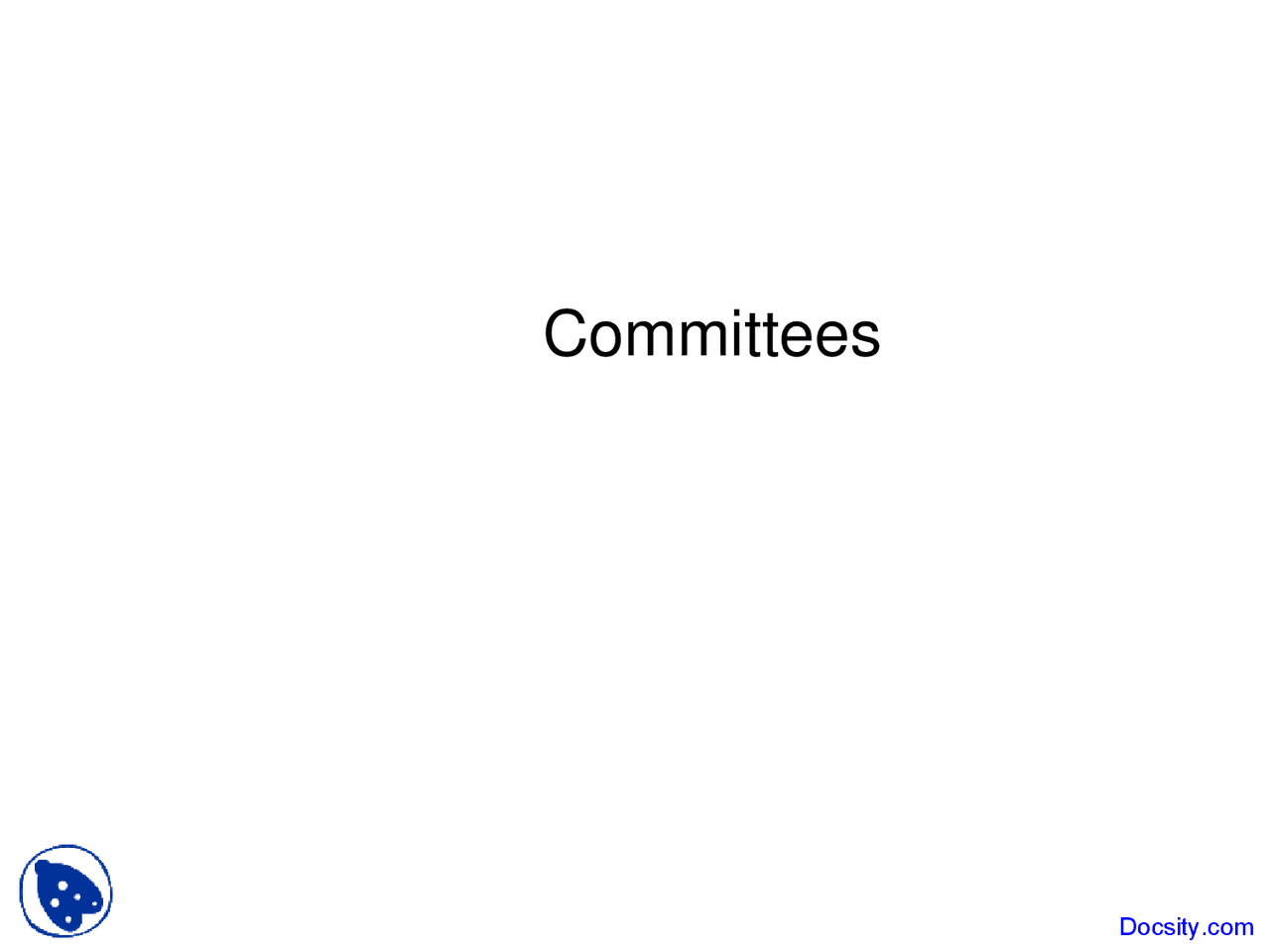 Committees - Ethic Tort and Law - Lecture Slides | Slides Law | Docsity