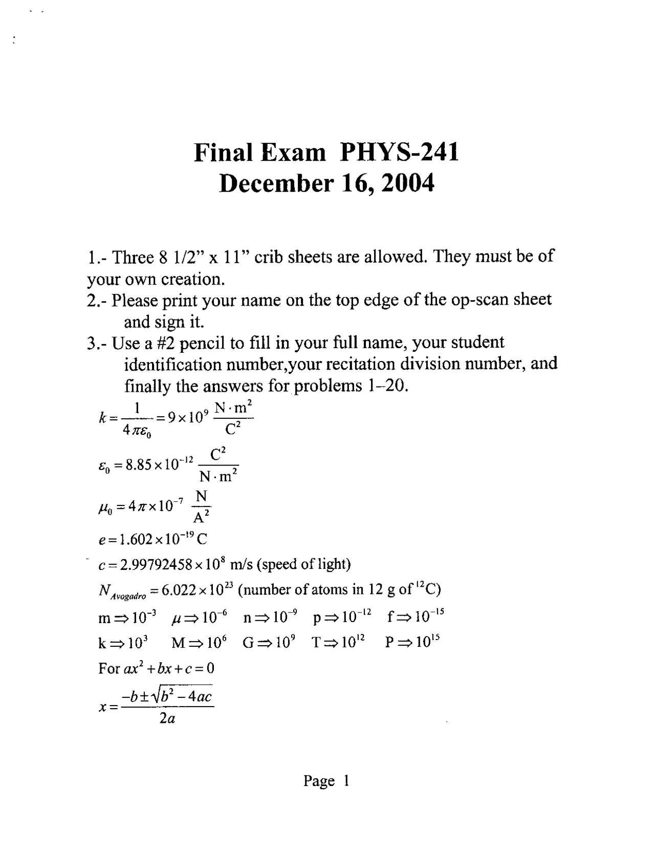 Non Reflective Coating Electricity And Optics Exam Paper Docsity